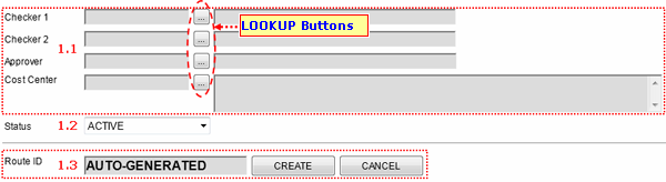 Creating a new Approval Route